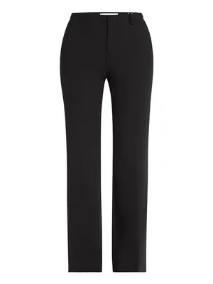 Vince Mid-rise Tailored Flare Pants - Black