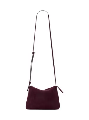 Khaite KHAITE Lina Medium Crossbody Bag Rouge Noir