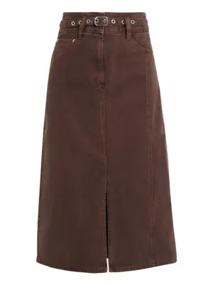 3.1 PHILLIP LIM 3.1 Phillip Lim Belted Denim Midi Skirt