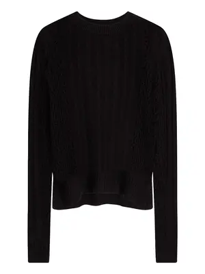 Autumn Cashmere Cable-knit Cashmere Sweater - Black