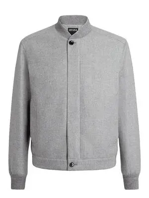 Zegna Oasi Cashmere Elets Blouson Jacket Grey