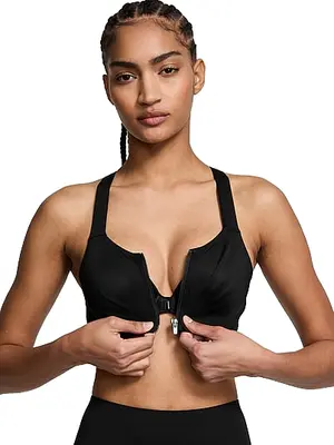Victoria's Secret Vsx Knockout™ Front-close Sports Bra - Black