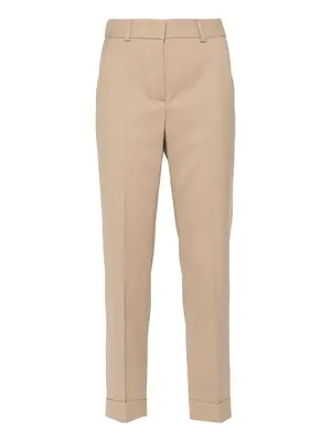 Peserico Straight-leg Tailored Trousers - Brown