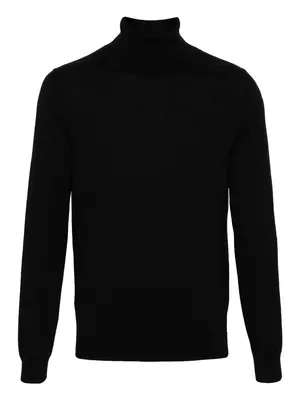 Eric Bompard Extrafine Turtleneck Sweater - Black