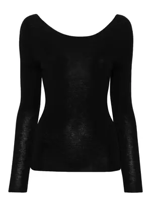 Eric Bompard Seamless Extrafine Sweater - Black