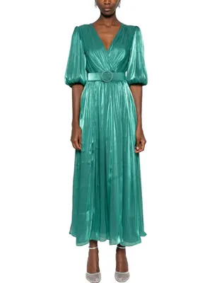 Costarellos Breannie Georgette Dress - Green
