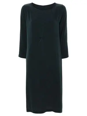 PRIVATE 0204 Ruched-detail Midi Dress - Blue