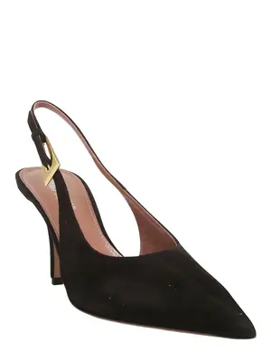 Paris Texas 75mm Jessica Slingback Pumps - Black