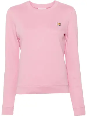 Maison Kitsuné Fox Head Patch Sweatshirt - Pink