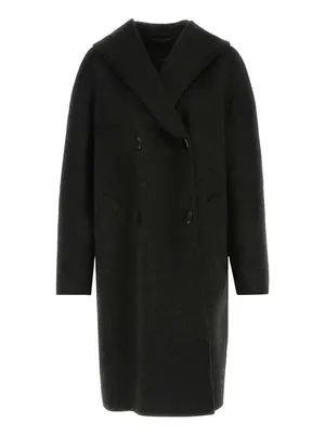 Max Mara Canarie Wool Coat - Black