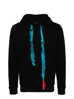 JORDANLUCA JORDANLUCA Serpentine Cotton Hoodie