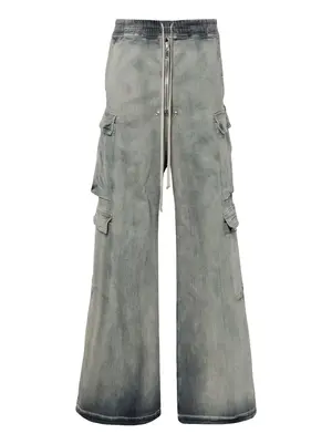 Rick Owens Double Cargo Jumbo Trousers - Blue