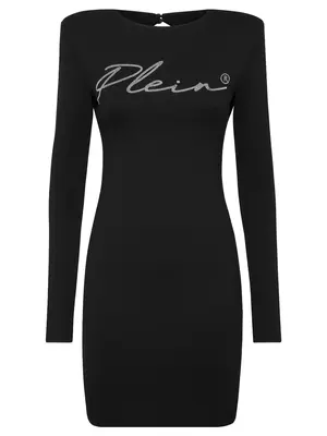 Philipp Plein Crystal-embellished Minidress - Black