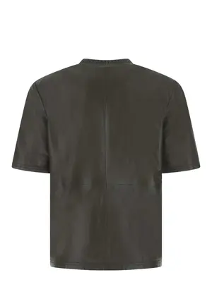 Amiri Leather T-shirt - Brown