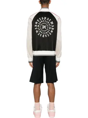 Palm Angels Monogram Color-block Track Jacket - Black