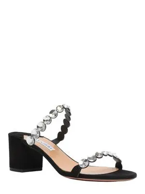AQUAZZURA 50mm Maxi Tequila Sandals - Black