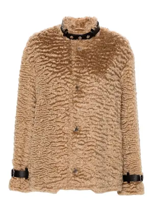 JIL SANDER Fur Jacket - Brown