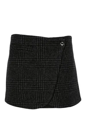 Coperni Prince Of Wales Mini Skirt - Black