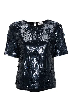 P.a.r.o.s.h Sequined Blouse - Blue