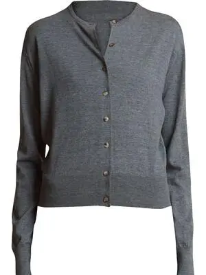 Khaite The Jackie Cardigan - Grey