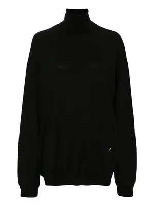 Moschino Plaque Sweater - Black