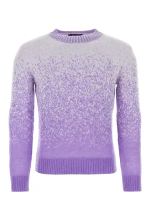 Mcm Two-tone Knitted Sweater - Purple