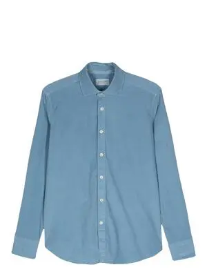 TINTORIA MATTEI 954 Pinwale Corduroy Shirt - Blue