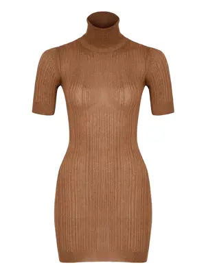ZEYNEP ARÇAY ZEYNEP ARCAY Fine-Ribbed Lurex Minidress