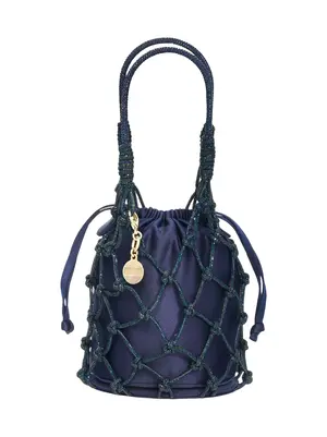 Judith Leiber Crystal-embellished Net Tote Bag - Blue