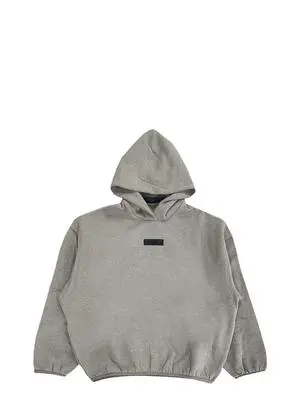 Fear Of God Front Logo Patch Hoodie - Grey