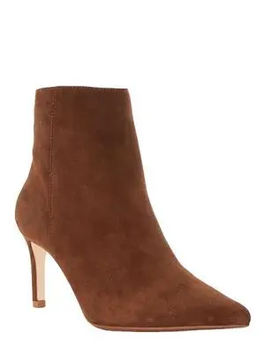 Dune London Pointed Toe Bootie - Dark Tan