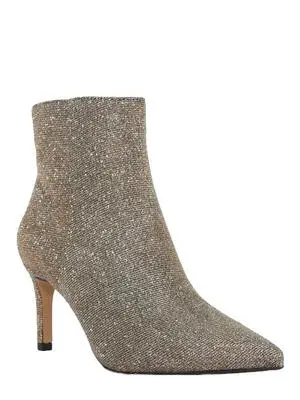 Dune London Pointed Toe Bootie - Gold