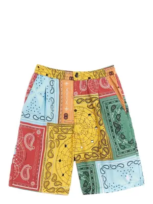MARCELO BURLON COUNTY OF MILAN All Over Bandana Shorts - Yellow