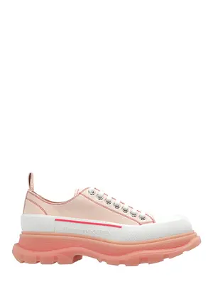 Alexander McQueen Tread Slick Leather Sneakers - Pink
