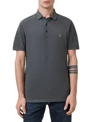 ALLSAINTS Reform Cotton Piqué Polo - Carter Grey