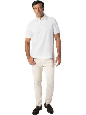 Robert Talbott Walker Short Sleeve Polo - White