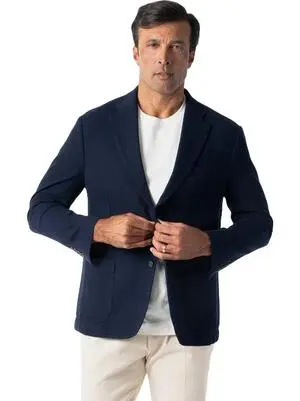 Robert Talbott Wright Knit Blazer Navy