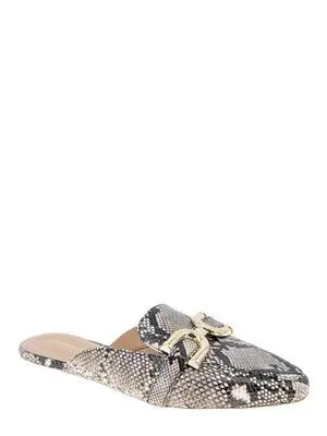 Bcbgmaxazria Bit Mules Natural Snake
