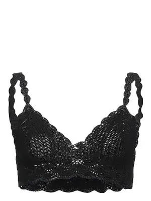 DOLCE & GABBANA Crochet-Knit Crop Top