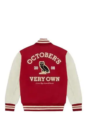 OVO Collegiate Jacket - Red/cream