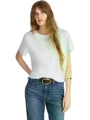 Madewell Boxy Crop Tee - White