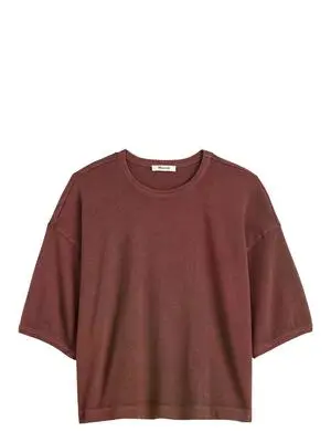 Madewell Relaxed Boxy Tee Dark Fig