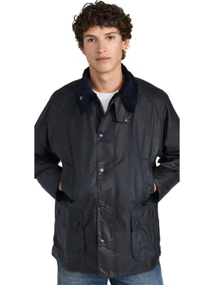 Barbour Bedale Wax Jacket - Navy