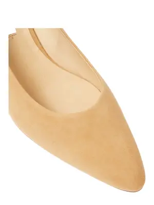 Gabriela Hearst Peggy 50 Suede Pumps - Beige