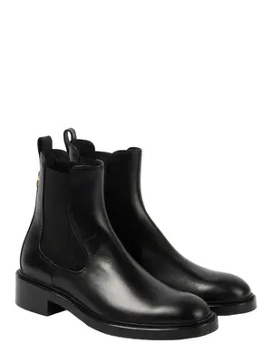 Chloé Marcie Leather Chelsea Boots - Black