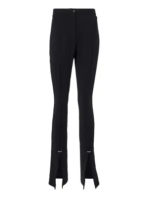 MUGLER High-rise Slim Pants - Black
