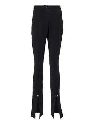 MUGLER High-rise Slim Pants - Black