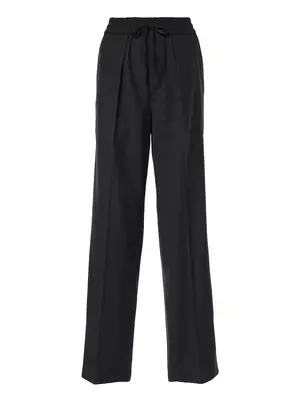 Isabel Marant Liska Checked Wool-blend Pants - Black
