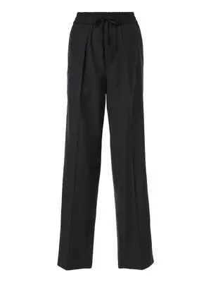 Isabel Marant Étoile Liska Checked Wool-blend Pants - Black