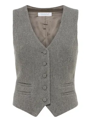Gabriela Hearst Coleridge Wool And Cashmere Vest - Grey